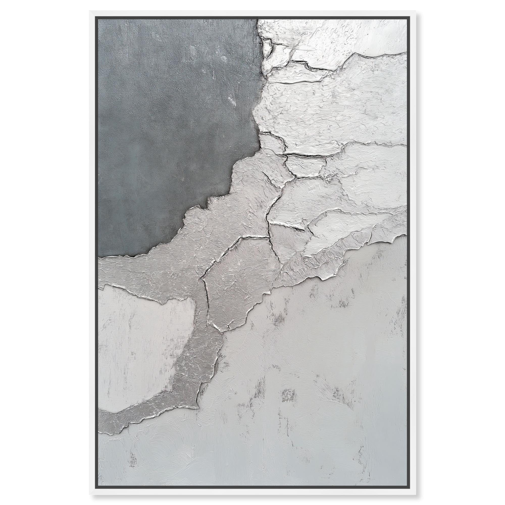 Chasm of Gray I Canvas Print Elegant Wall Decor by Art Remedy, White ...