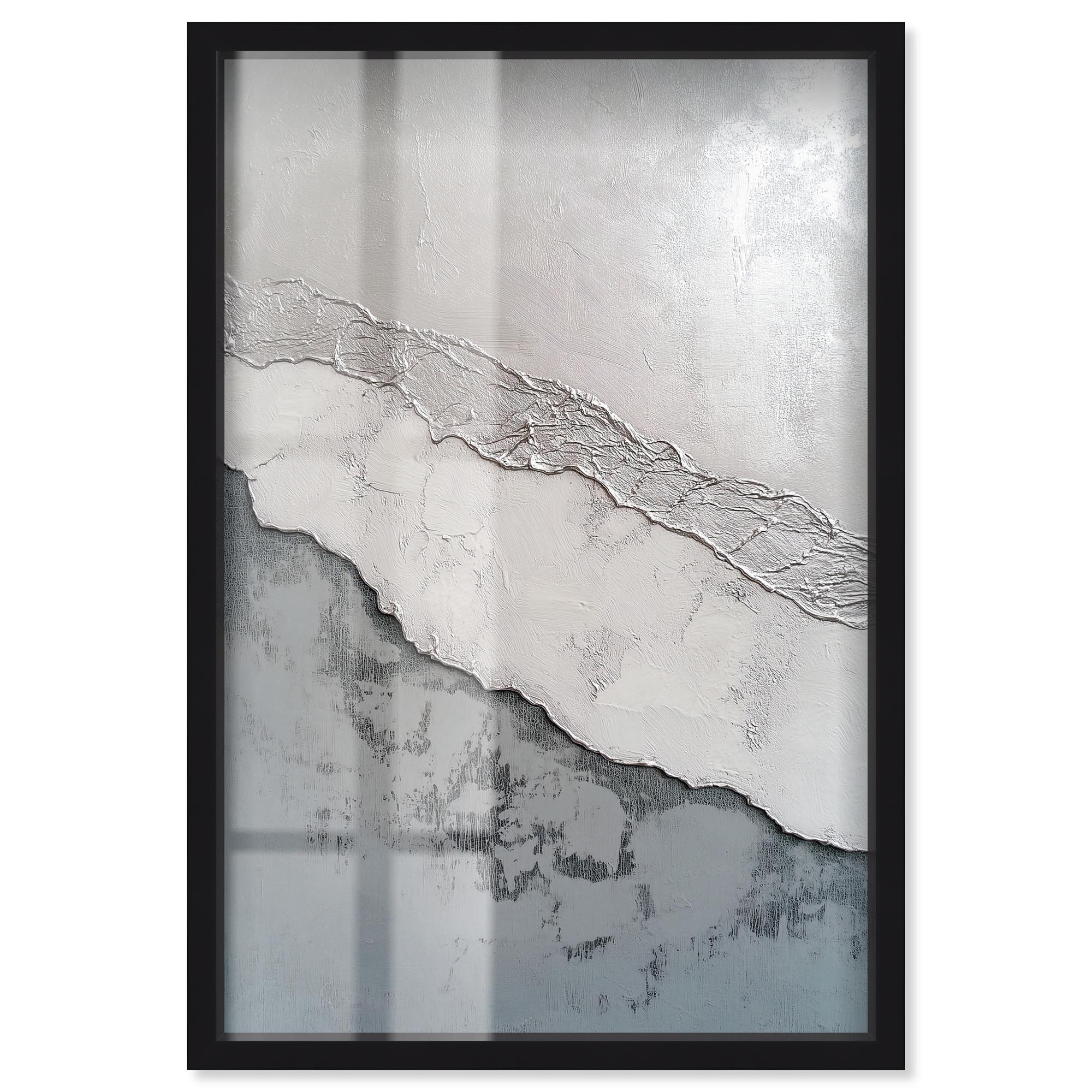 Chasm of Gray III Shadowbox Print Elegant Wall Decor by Art Remedy ...