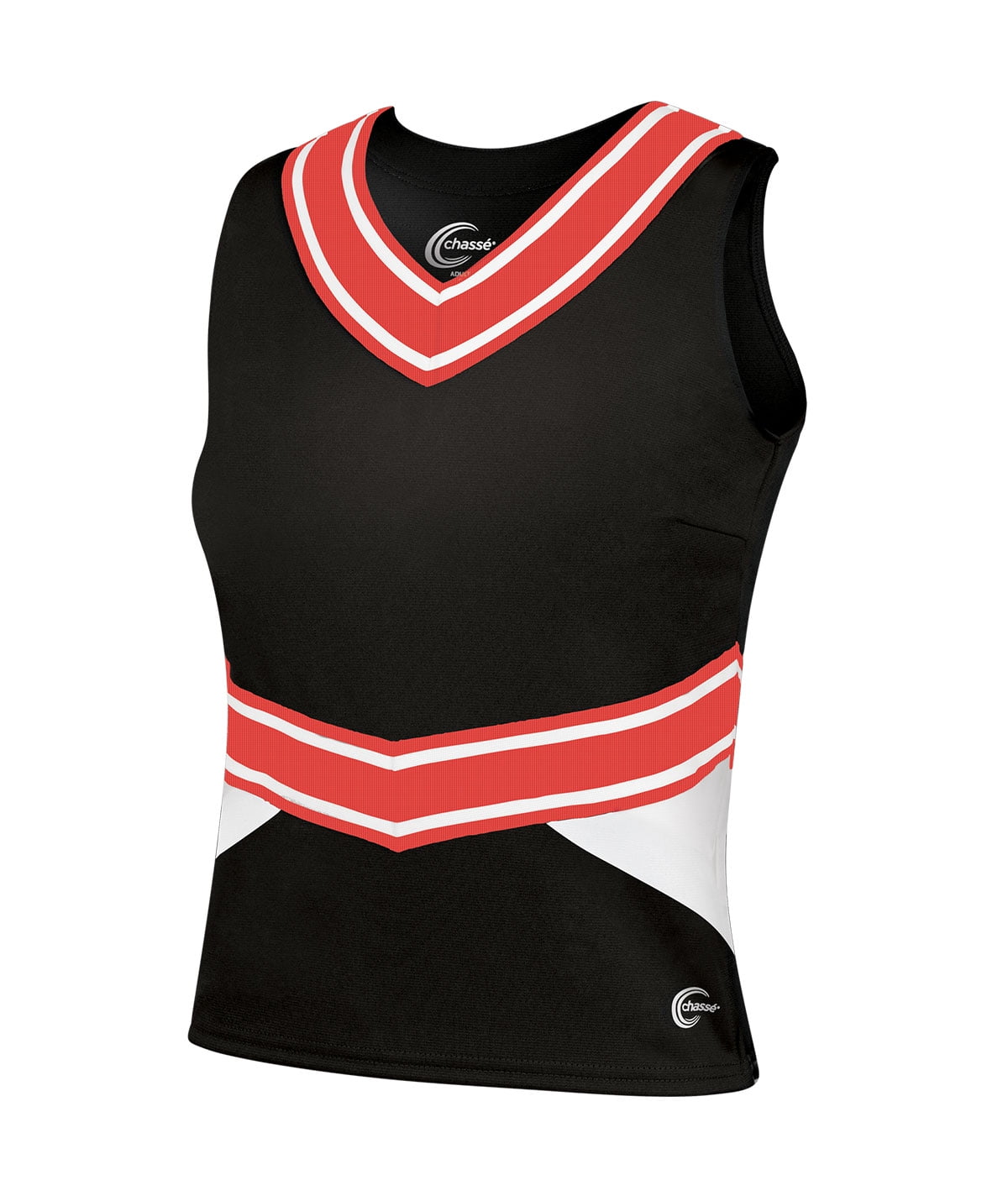 Chassé Cheerleading Uniform Top for Girls - Blaze Boost, Fitted V-Neck ...