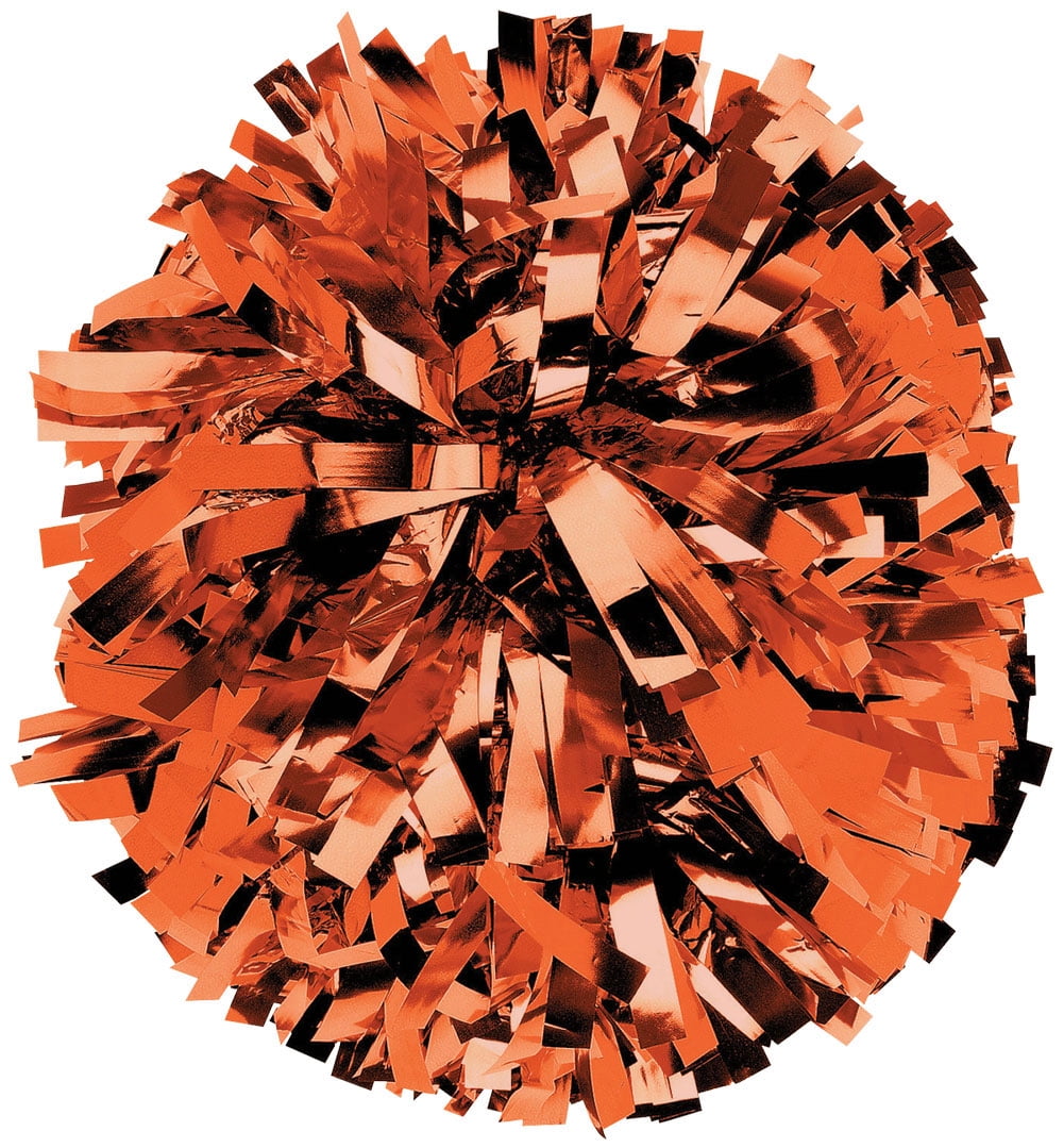 Chassé Metallic Cheerleading Poms - Shiny Metallic Cheer Pom with Baton Handle for Dance Sports ...