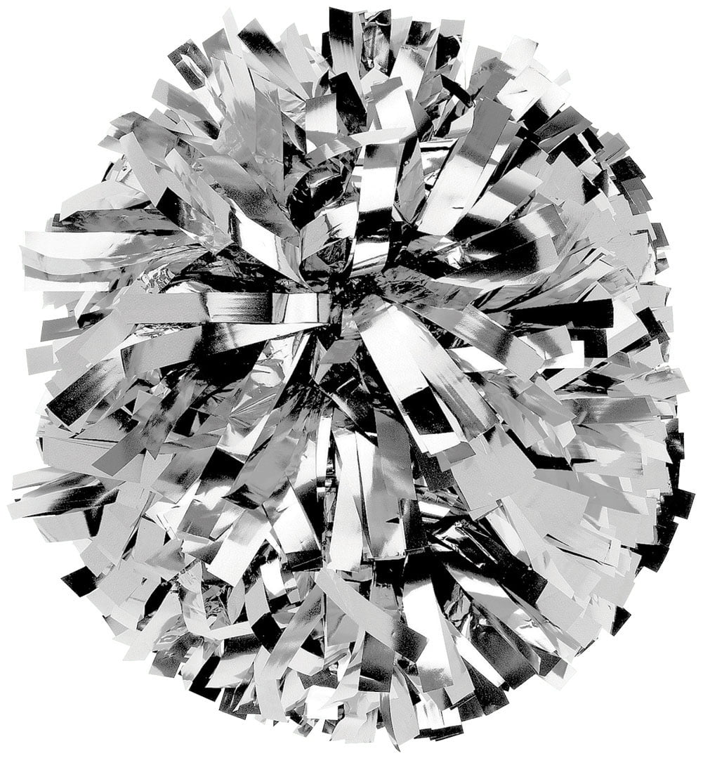 Chassé Metallic Cheerleading Poms - Shiny Metallic Cheer Pom with Baton ...
