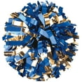 Youth 2-Color Metallic Cheerleading Pom Mroyal/Mgold - Walmart.com