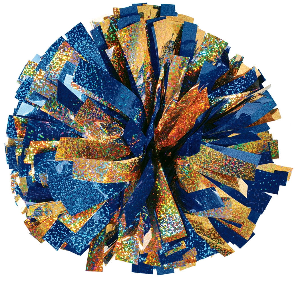 Chasse 2 Color Holographic Mix Cheer Pom Poms - Cheerleader Pom With ...