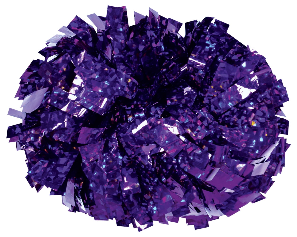 Chasse Holographic Cheerleading Pom Poms - Shiny Metallic Foil Cheer ...
