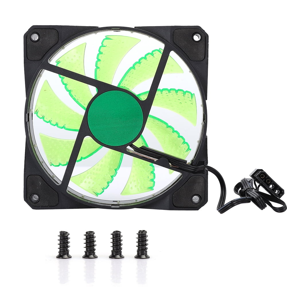 Chassis Fan Computer Cooler PC Accessory 3-Wire 15-Light Mute LED ...
