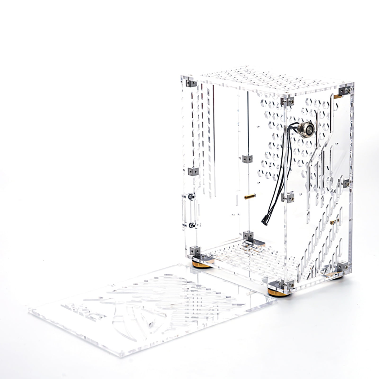 Chassis Portable Small Computer Case Plexiglass Shell Compact PC Case ...