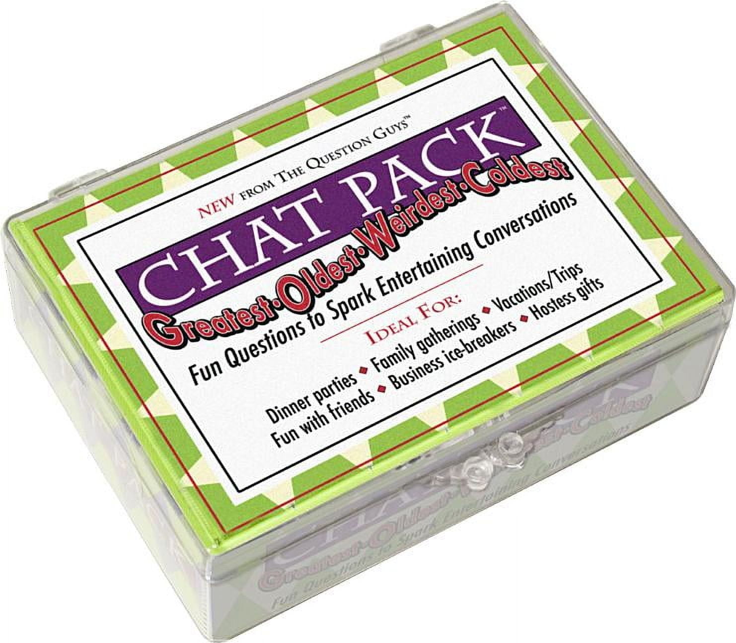 Chat Pack Greatest-Oldest-Weirdest-Coldest: Fun Questions to Spark ...