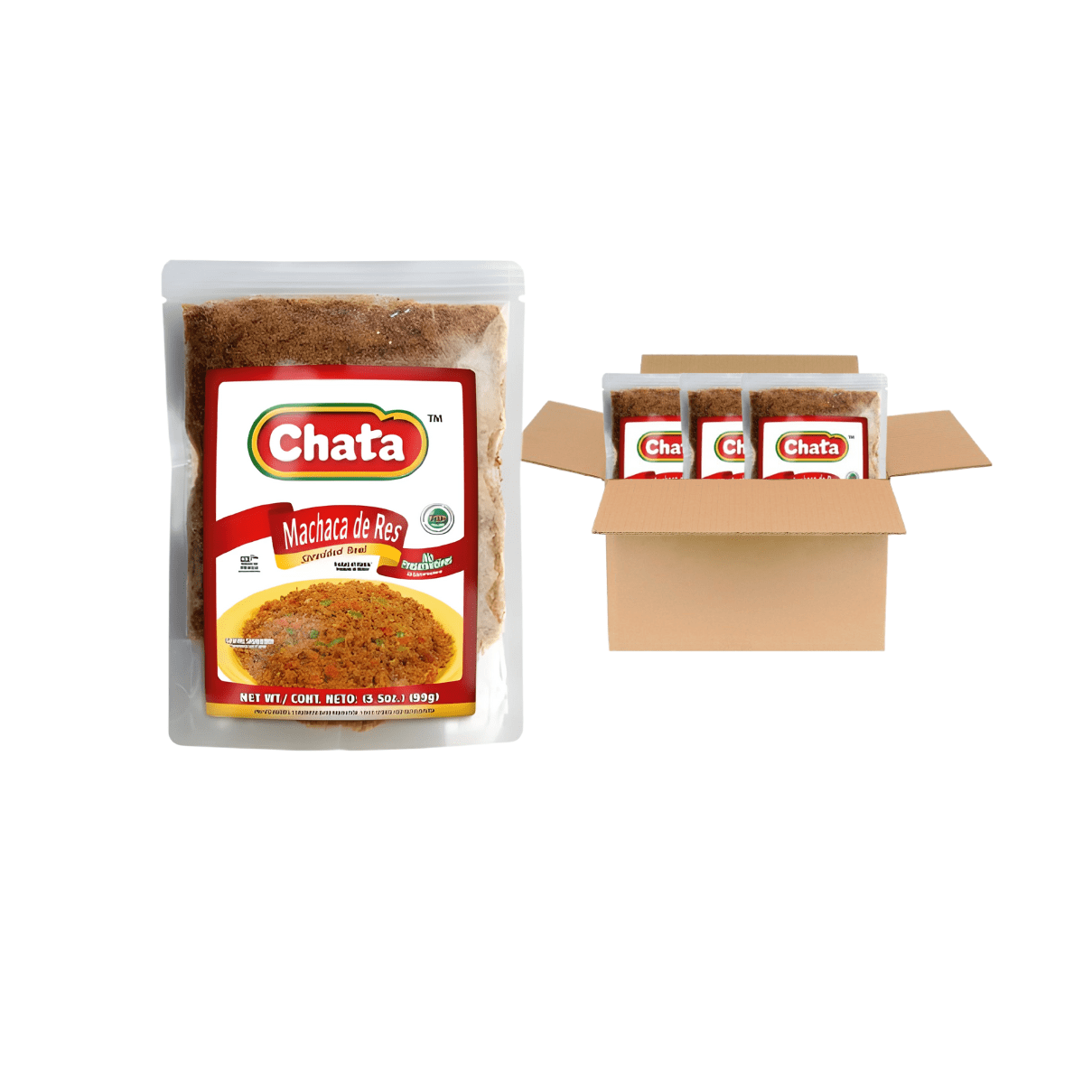 Chata Machaca Spanish De Res 3.5 oz, Authentic Mexican Food, High ...