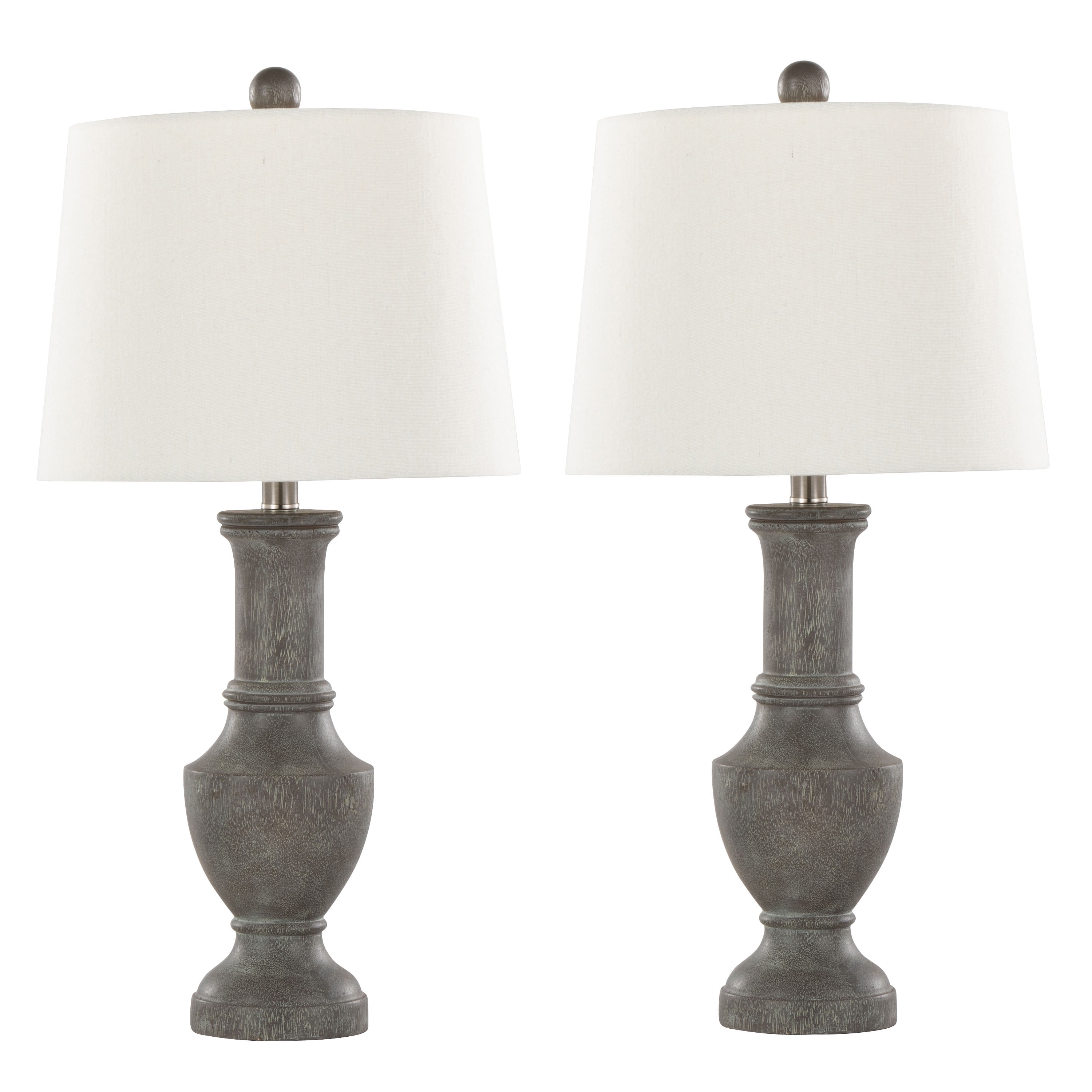 Chateau 26" Contemporary Polyresin Table Lamp in Acid Griffin Wood ...
