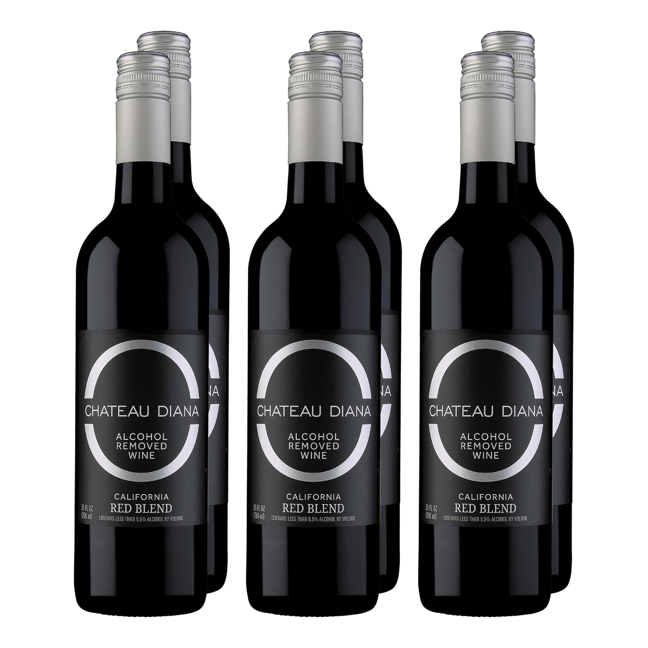 Chateau Diana Zero Alcohol Red Blend - 6 Pack - Walmart.com