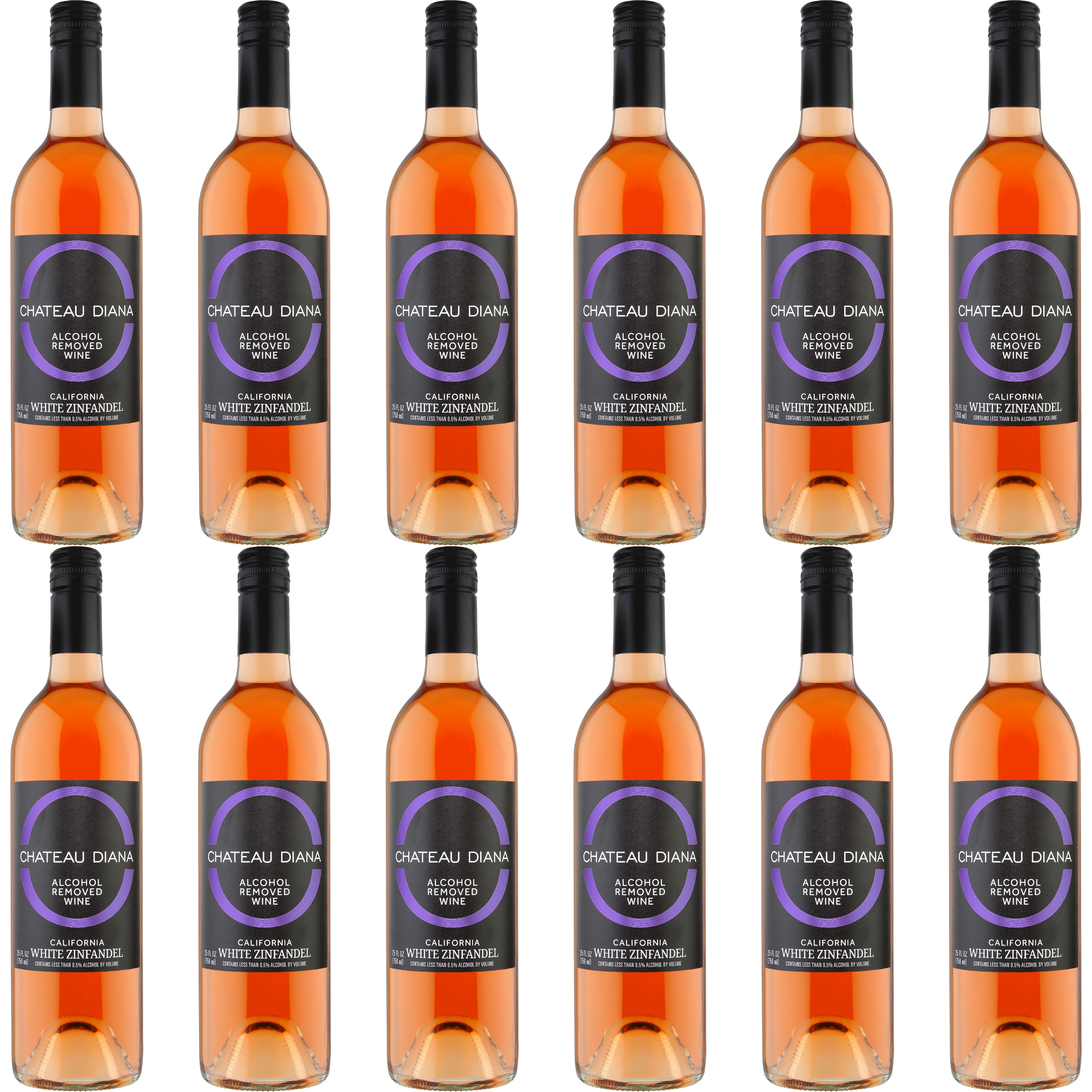 Chateau Diana Zero Alcohol White Zinfandel - 12 Pack - Walmart.com