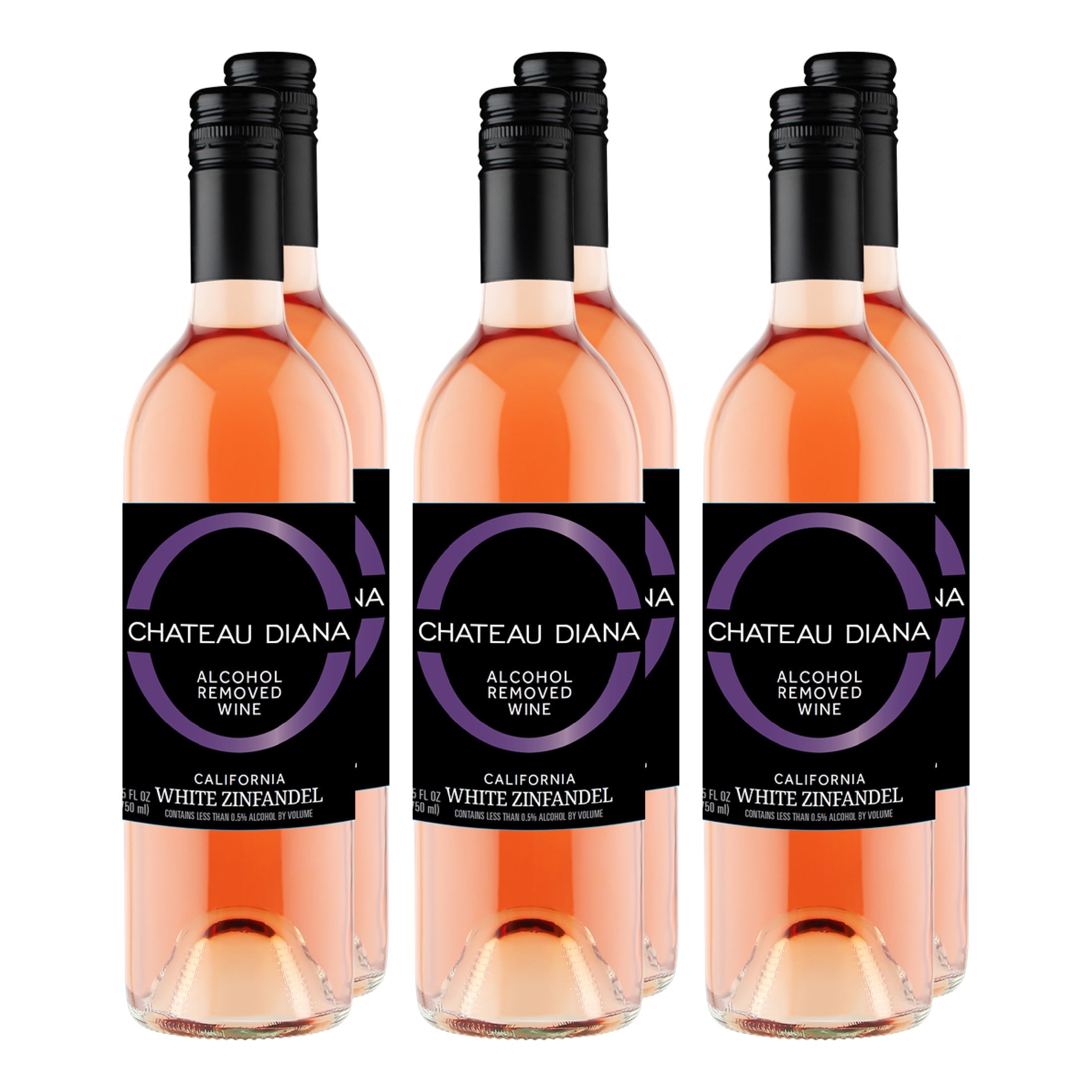 Chateau Diana Zero Alcohol White Zinfandel - 6 Pack - Walmart.com