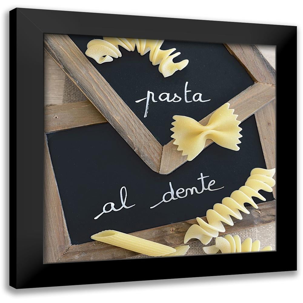 Chatelain, Sonia 15x15 Black Modern Framed Museum Art Print Titled - Pasta Al Dente II - Walmart.com