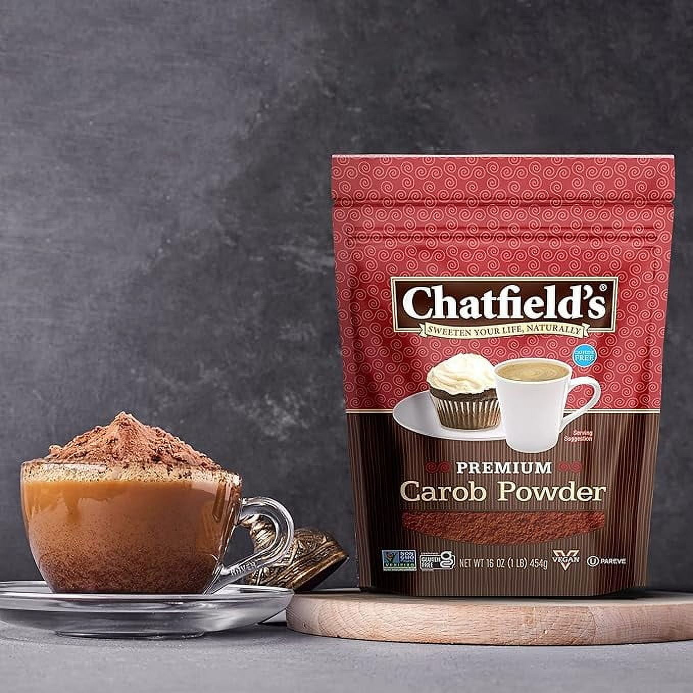 Chatfield's Non-GMO Premium Carob Powder Pouch - 16 oz - Walmart.com