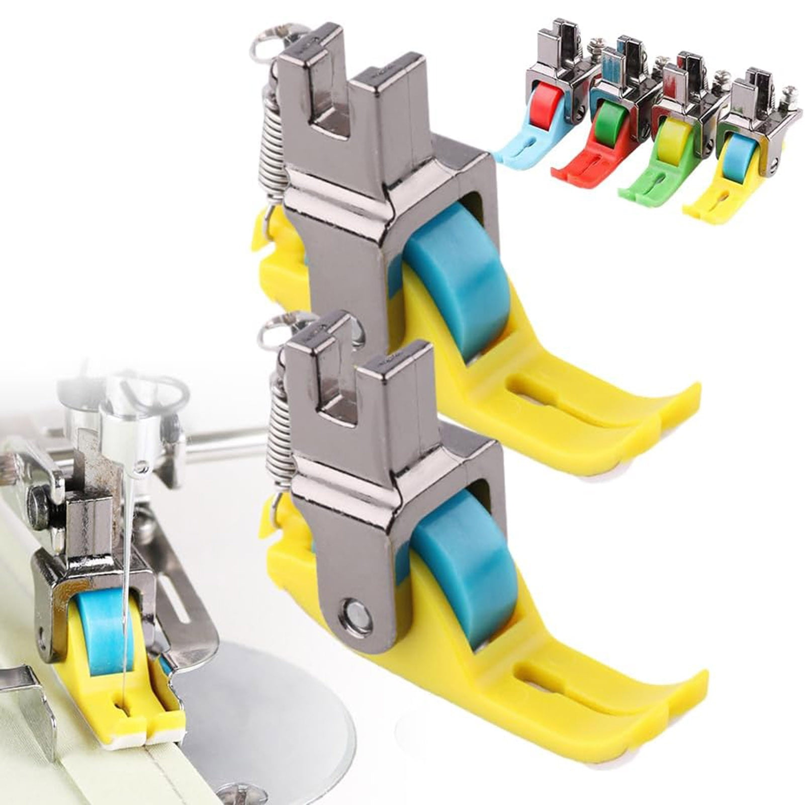 Chatgetd Rolled Hem Presser Foot for Sewing Machine Invisible Zipper ...