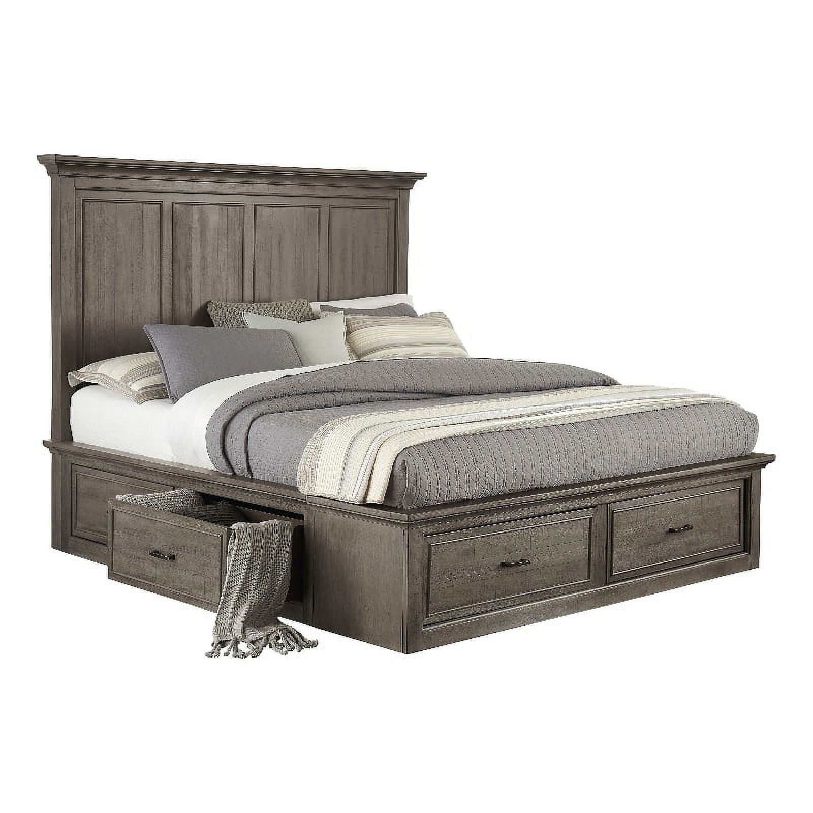 Chatham Park Queen Panel Bed in Gray Finish by Samuel Lawrence ...