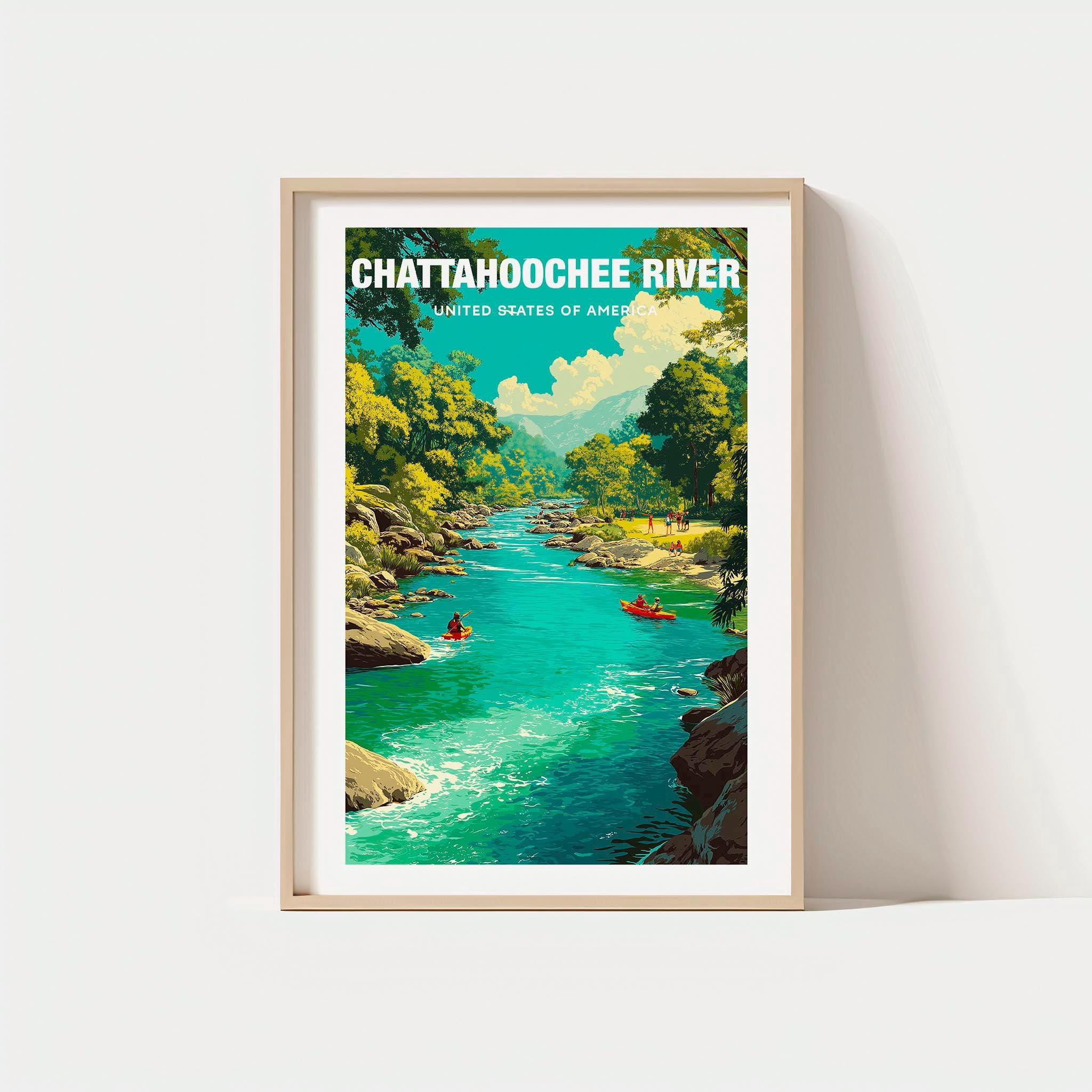 Chattahoochee River Print: Nature Landscape Postermultiple Vintage ...