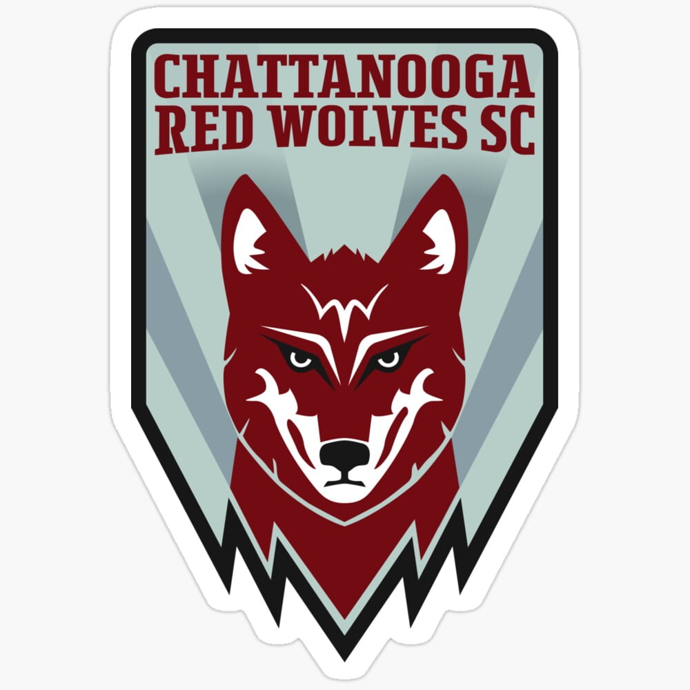 Chattanooga Red Wolves Sticker Phone Decal Water Bottle Stickers Car ...