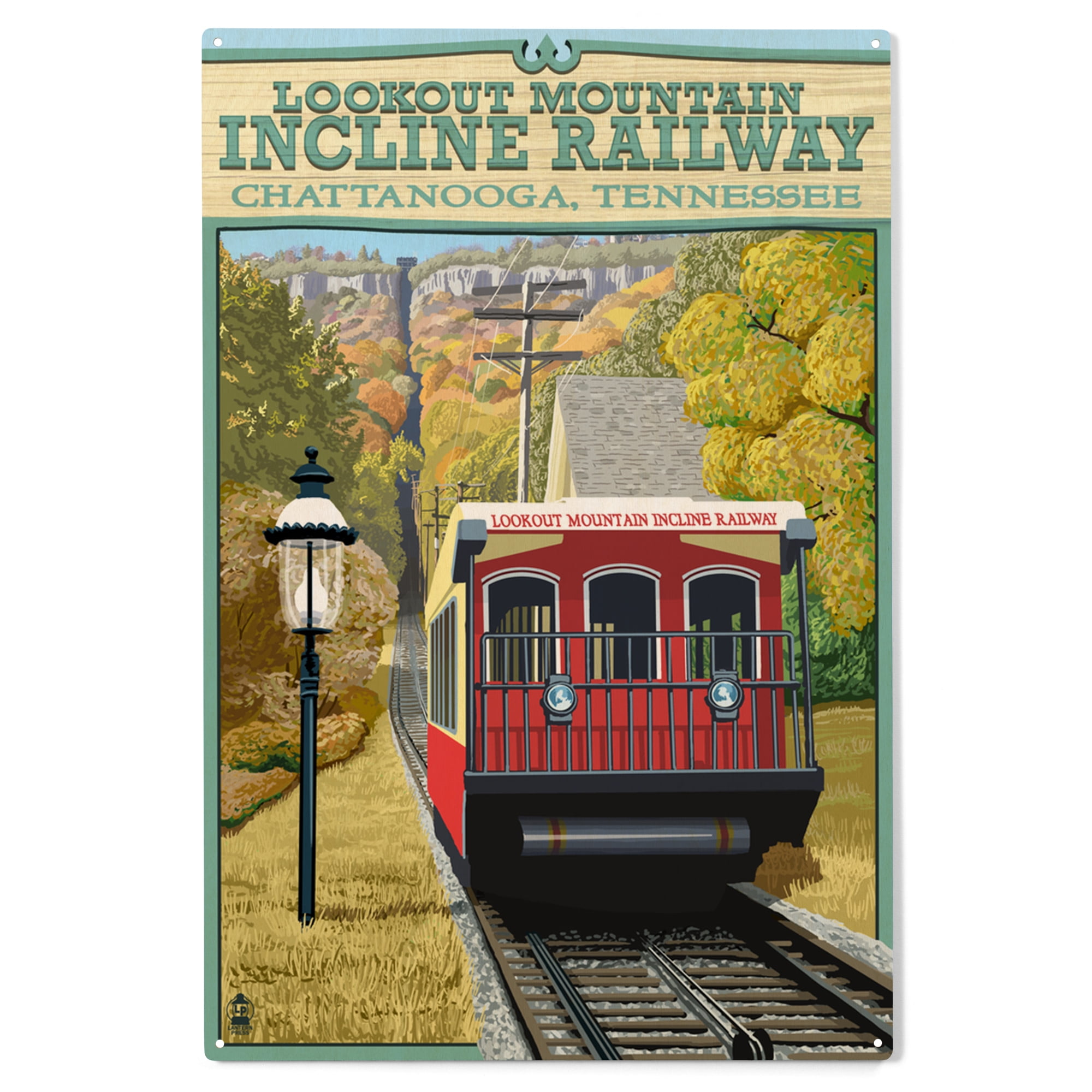 Chattanooga, Tennessee, Lookout Mountain Incline Railway Birch Wood ...