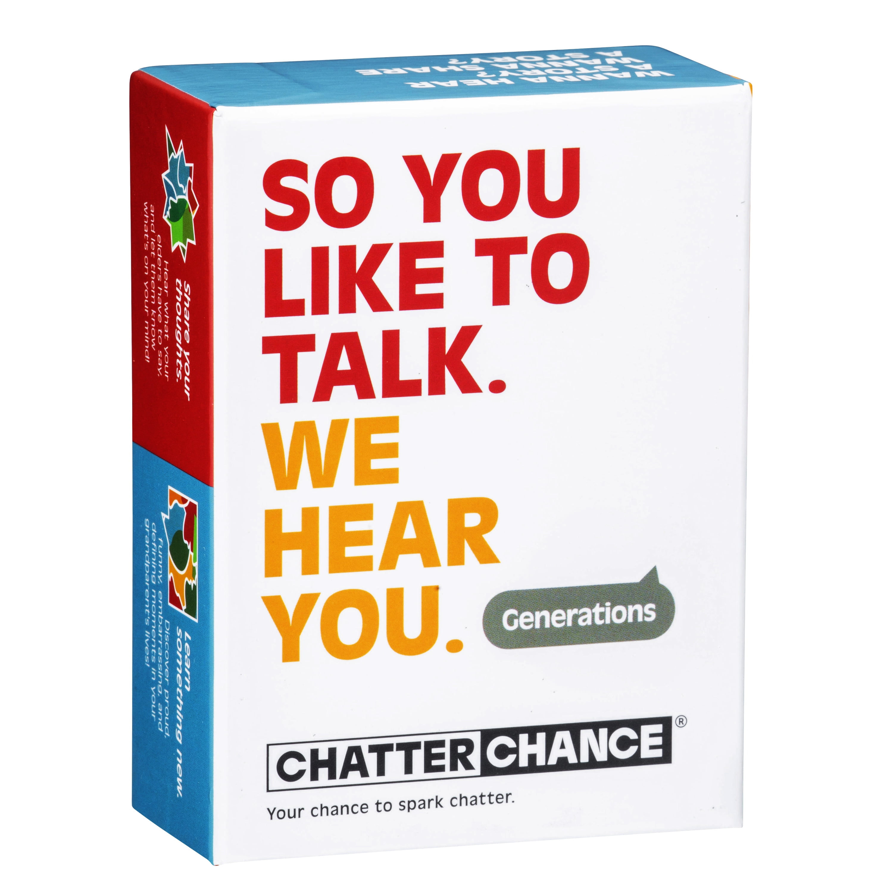 ChatterChance Generations: Conversation Card Games - Family Fun Game ...