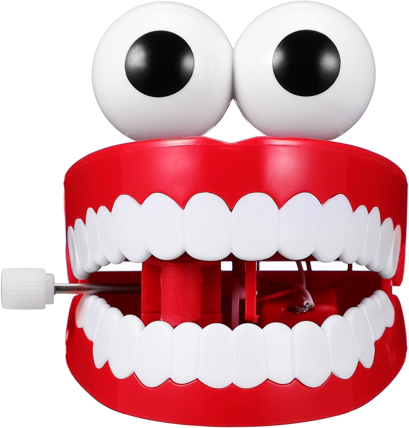 Chattering Teeth Wind up Toy: Walking Teeth Toy with LED Eyes Funny Fake Teeth Clockwork Toy ...