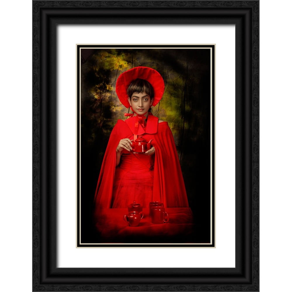 Chattopadhyay, Debasish 11x14 Black Ornate Wood Framed with Double ...