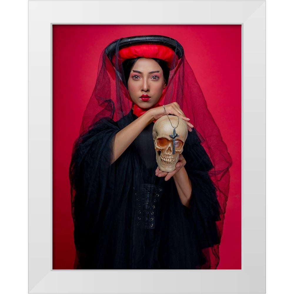 Chattopadhyay, Debasish 19x24 White Modern Wood Framed Museum Art Print ...