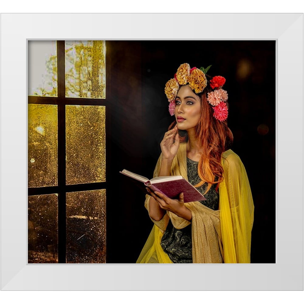 Chattopadhyay, Debasish 22x20 White Modern Wood Framed Museum Art Print ...