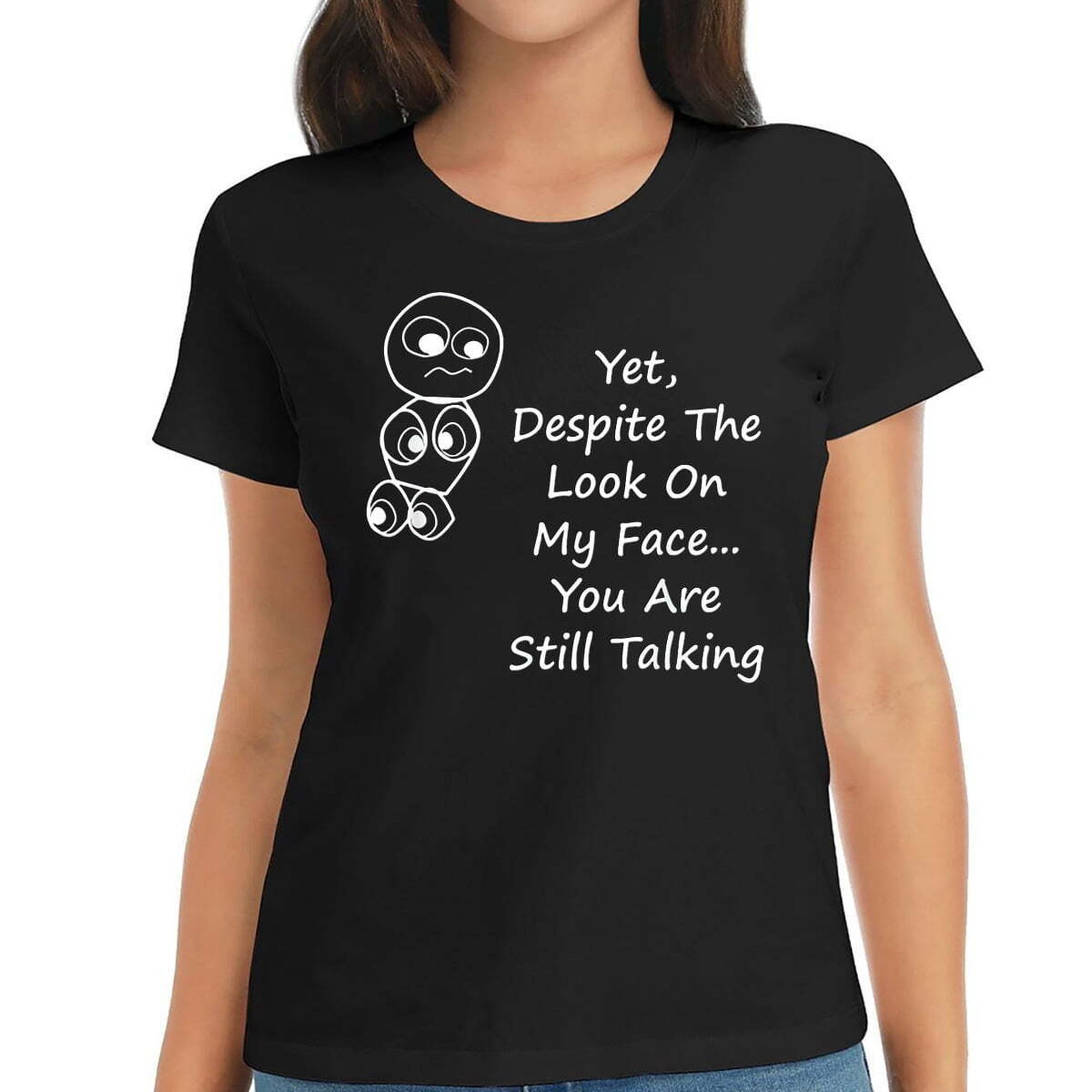 Chatty Women's Expressive Face Graphic Tee - Walmart.com
