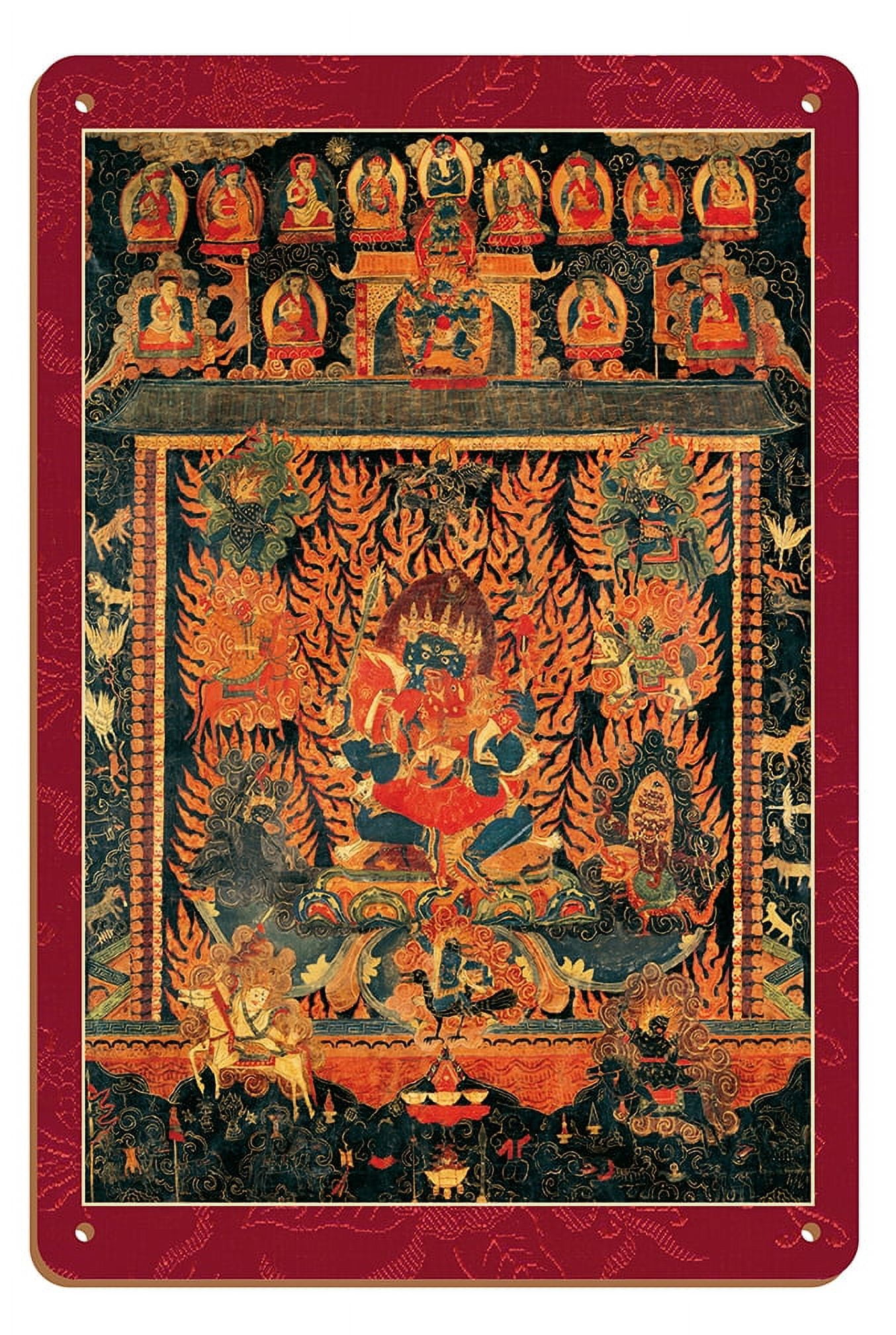 Chaturbhuja Mahakala Four-Hands - Tantric Buddhist Protector Deity ...