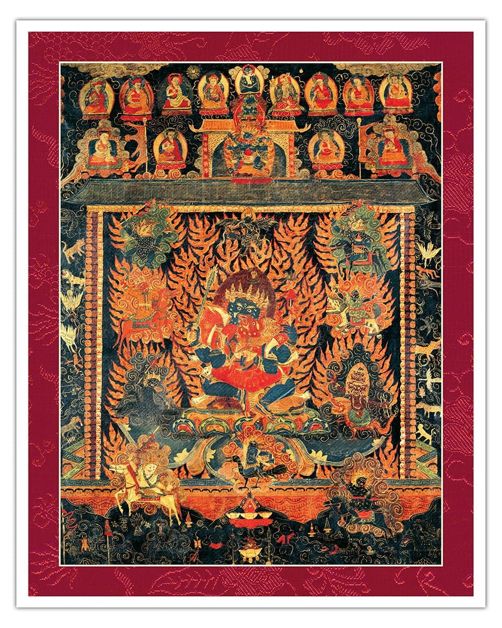 Chaturbhuja Mahakala Four-Hands - Tantric Buddhist Protector Deity ...