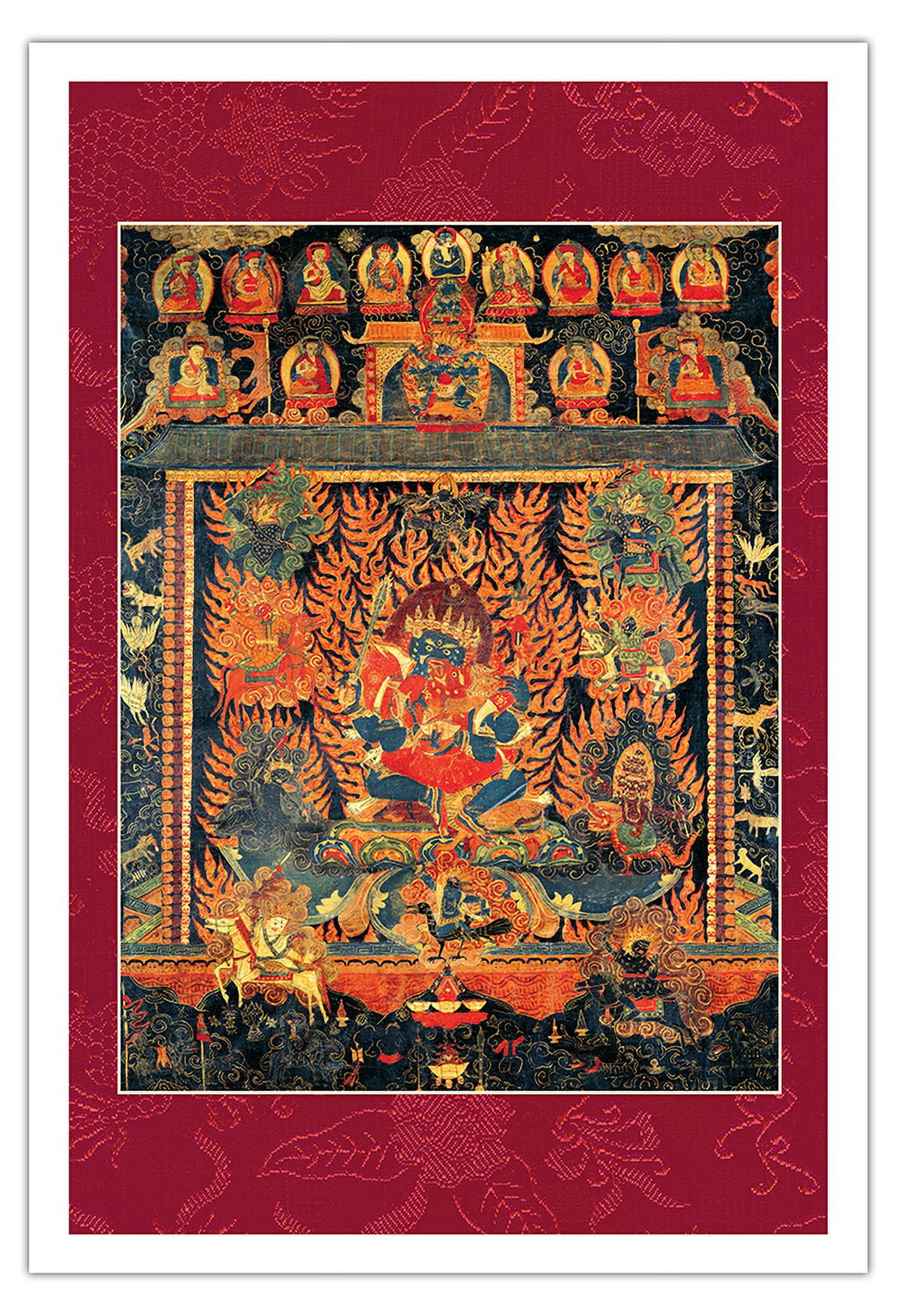 Chaturbhuja Mahakala Four-Hands - Tantric Buddhist Protector Deity ...