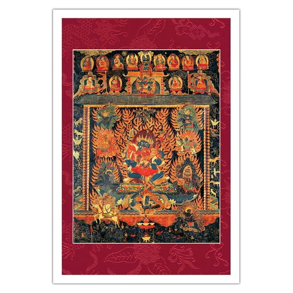 Chaturbhuja Mahakala Four-Hands - Tantric Buddhist Protector Deity ...