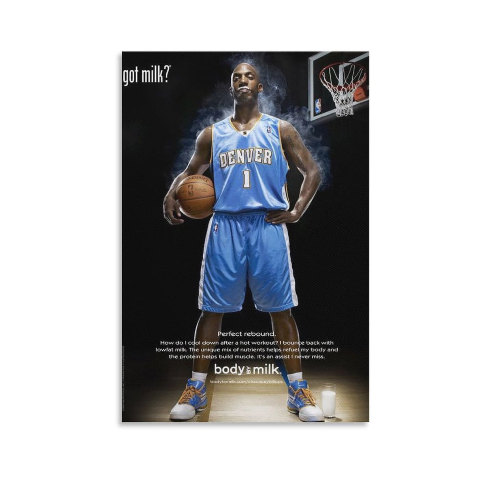 Chauncey Billups Poster Basketball Player (33) Print Photo Art Painting ...