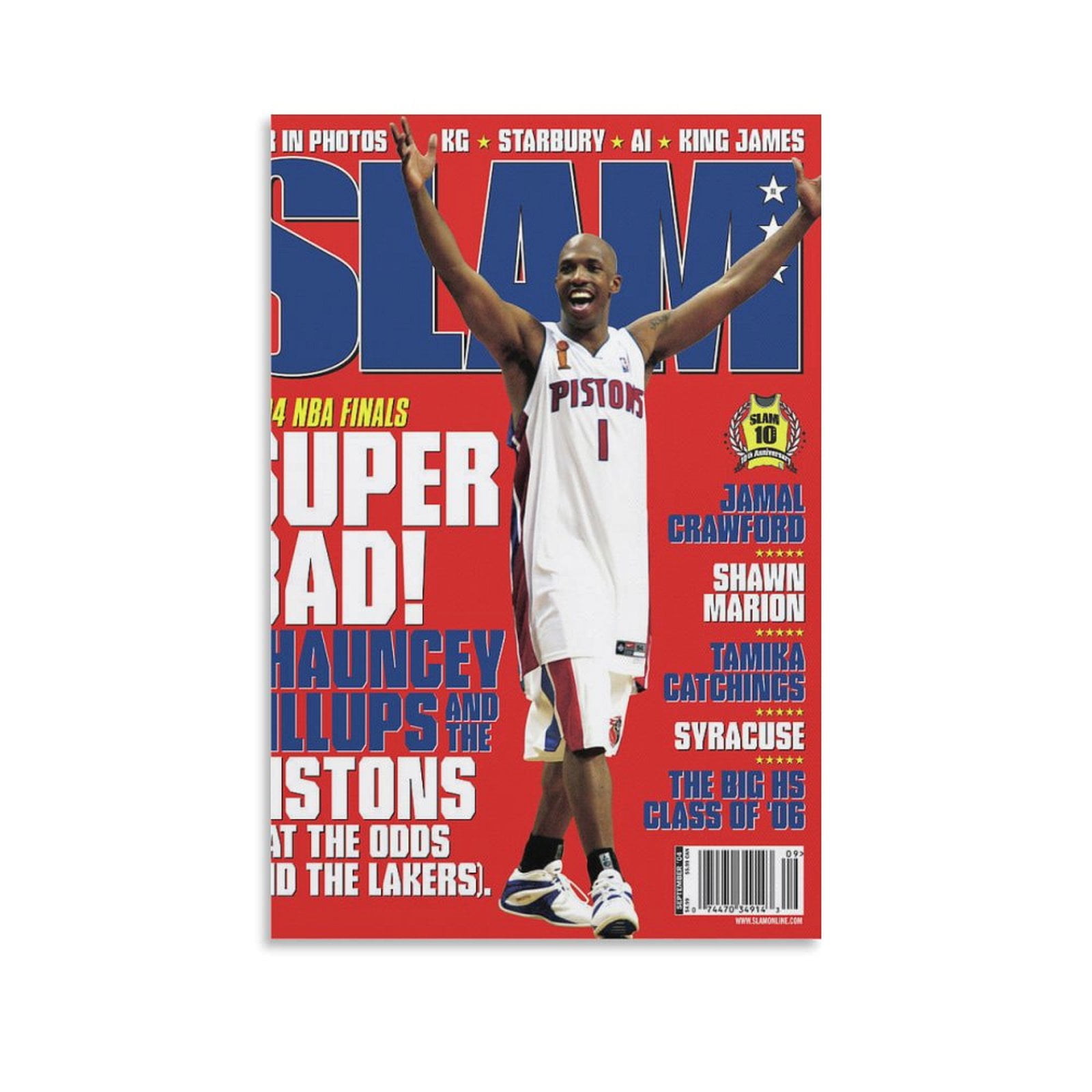 Chauncey Billups Poster Basketball Player (37) Posters Wall Art ...