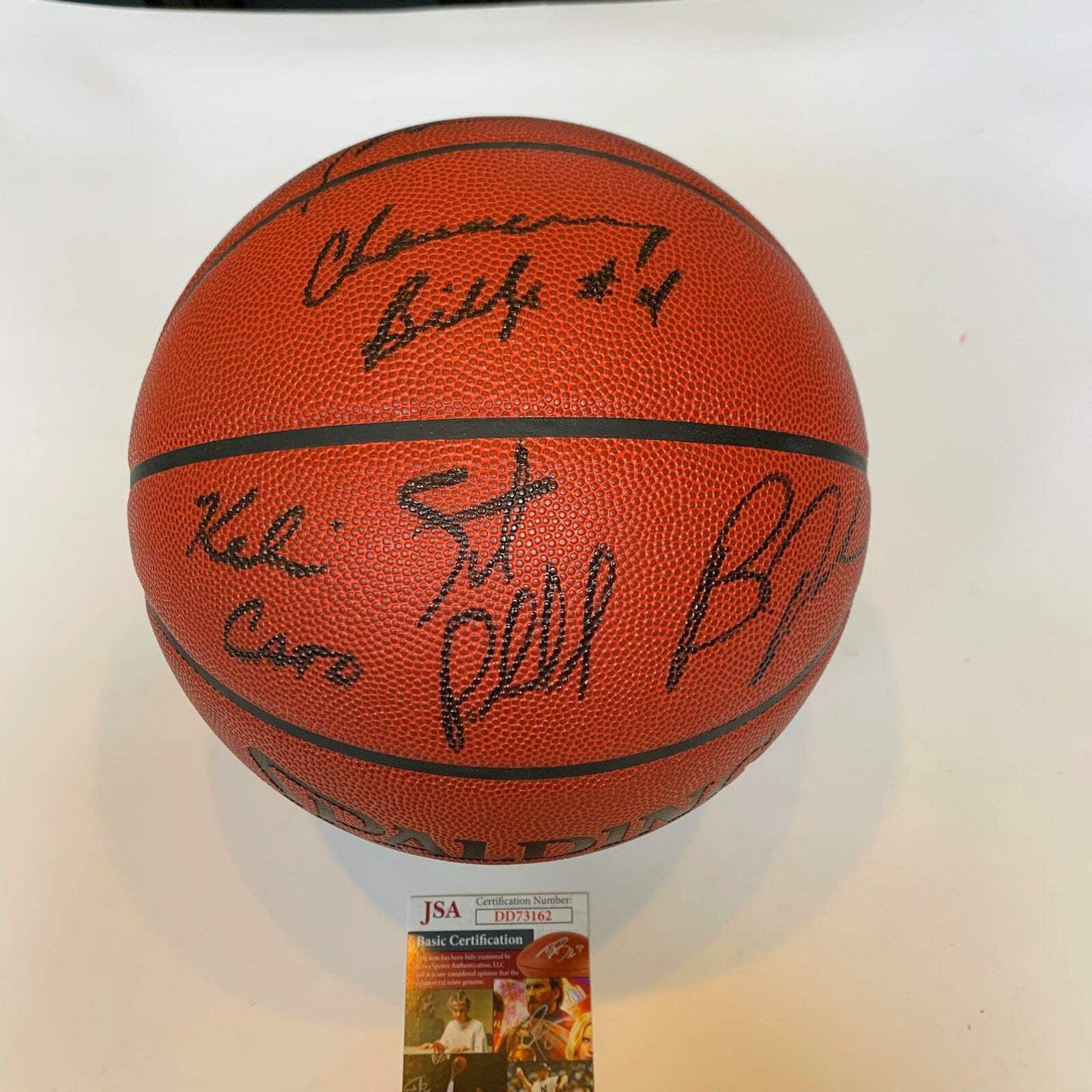 Chauncey Billups Tony Battie Bobby Jackson 1997 Draft Signed Basketball ...