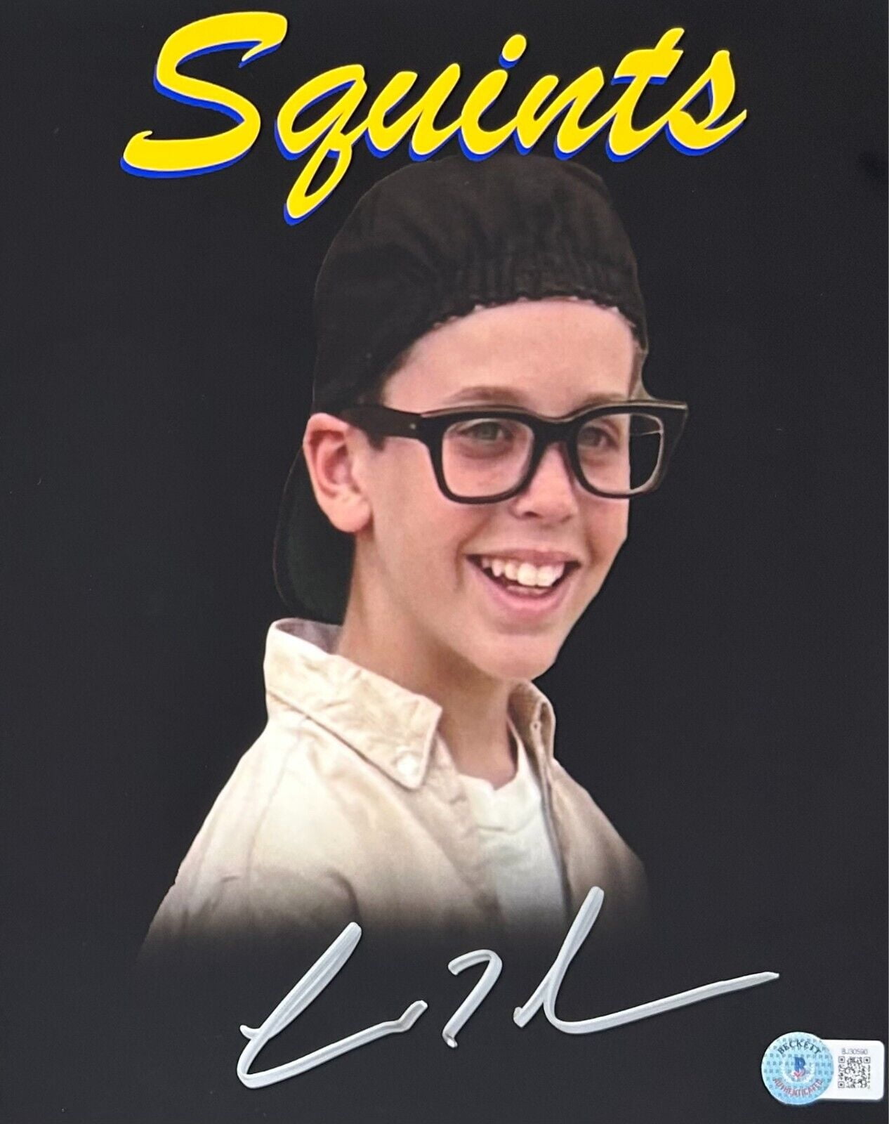 Chauncey Leopardi "Squints" Signed 8x10 Beckett Authen #1 The Sandlot ...