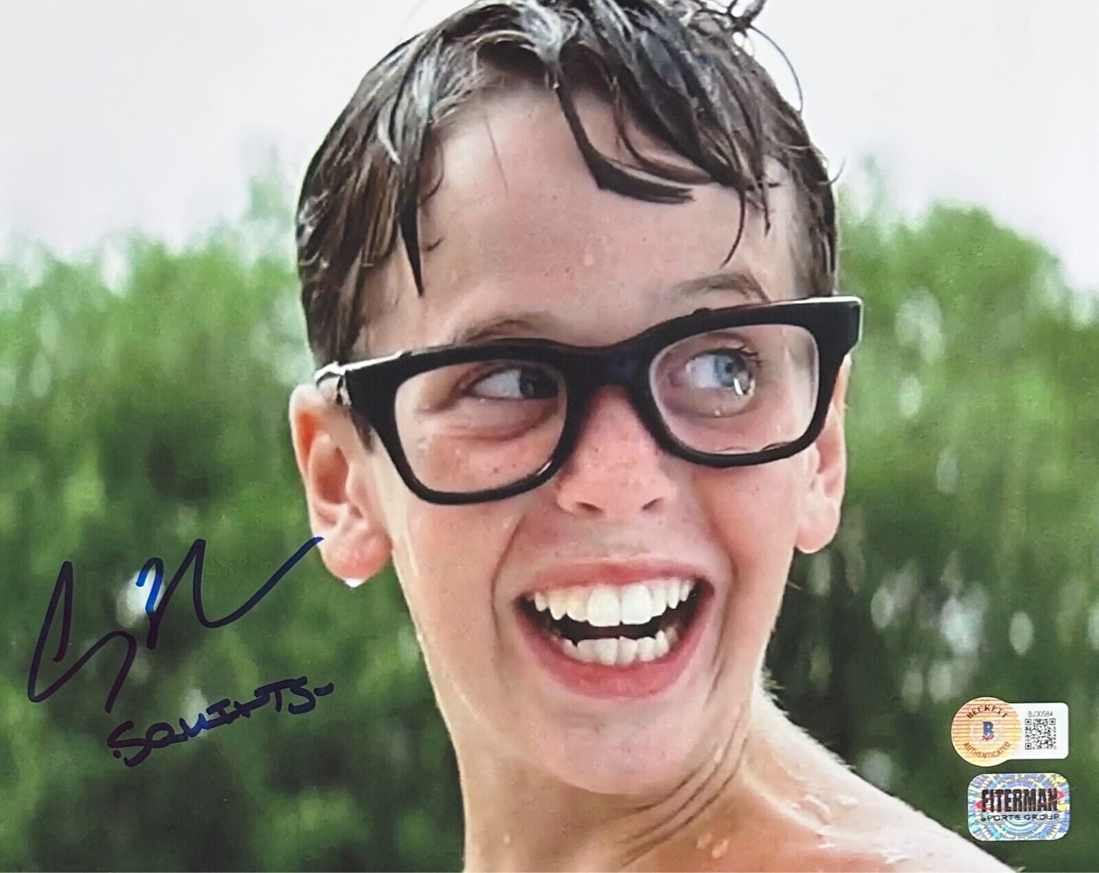 Chauncey Leopardi "Squints" Signed 8x10 Beckett Authen #3 The Sandlot - Walmart.com