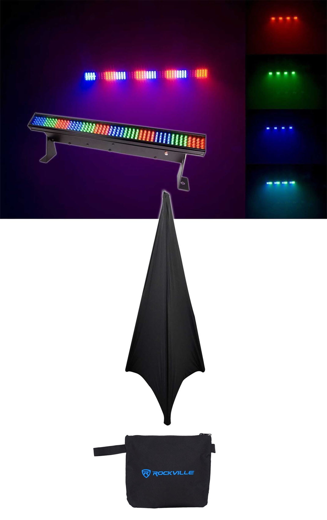 Chauvet COLORSTRIP MINI DMX LED Multi-Color DJ Light Bar Color Strip ...