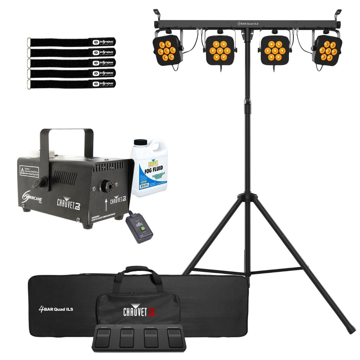 Chauvet DJ 4Bar Quad ILS Complete RGBA LED Wash Lighting Solution with ...