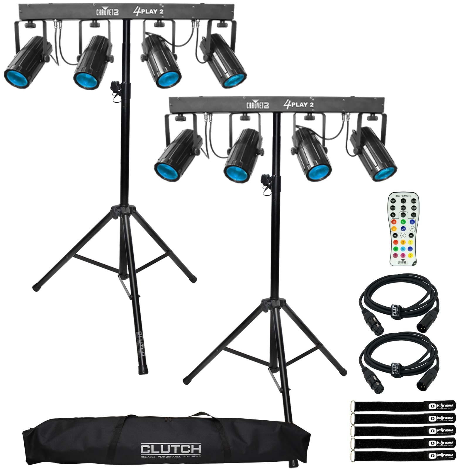 Chauvet DJ 4PLAY 2 RGBW LED Effect Light Systems with Remote Control ...