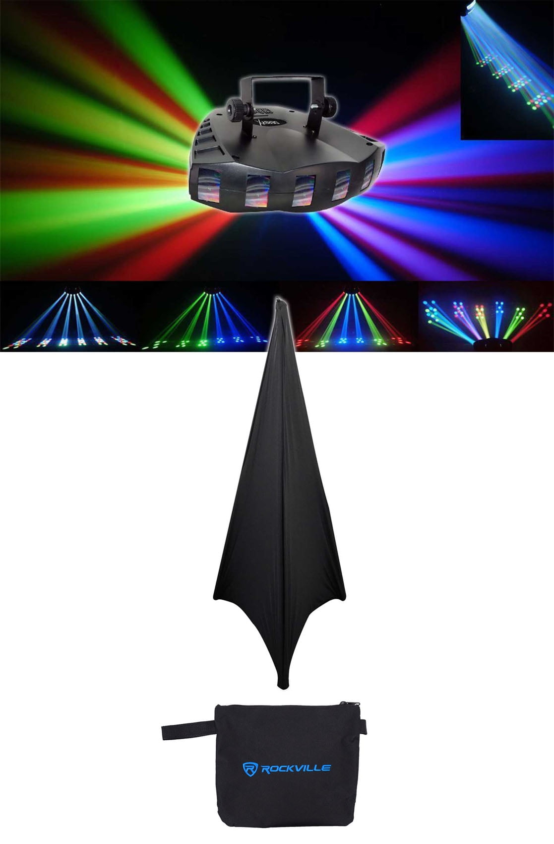 Chauvet DJ DERBY X DMX-512 Multi Color LED Derby Club Light Effect ...
