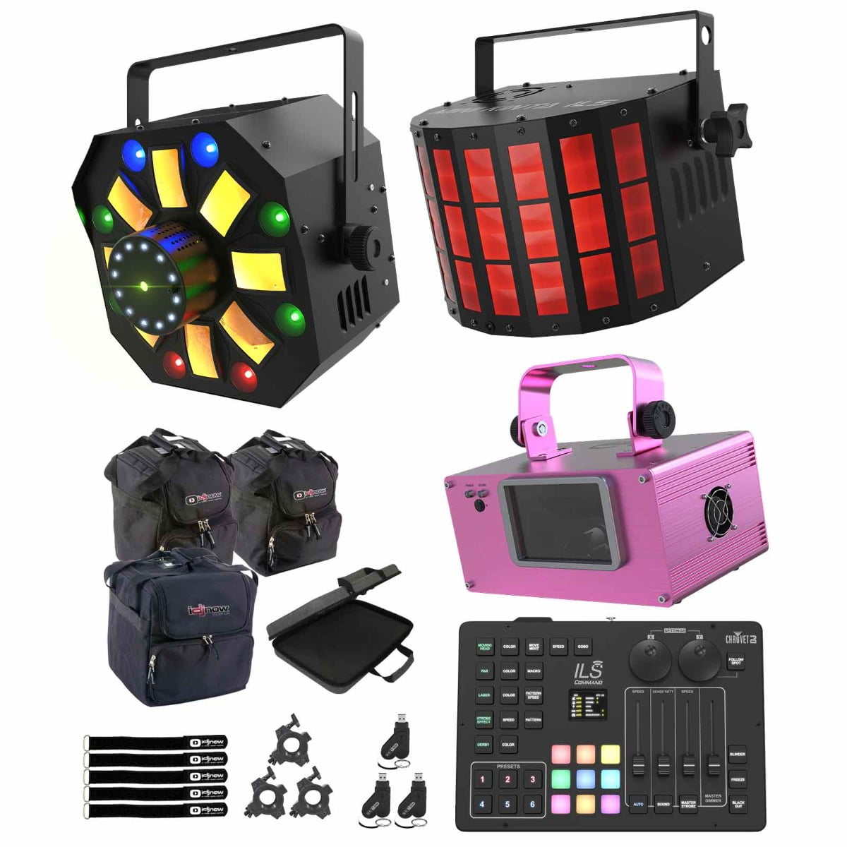 Chauvet DJ Effect Lighting Command Package featuring Scorpion Dual RGB ...