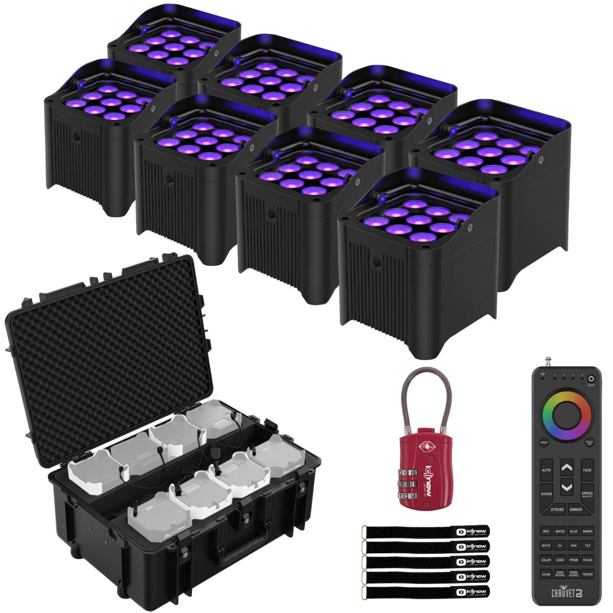 Chauvet DJ Freedom Par H9 IP TRUE Wireless, Battery-Operated Hex-Color ...