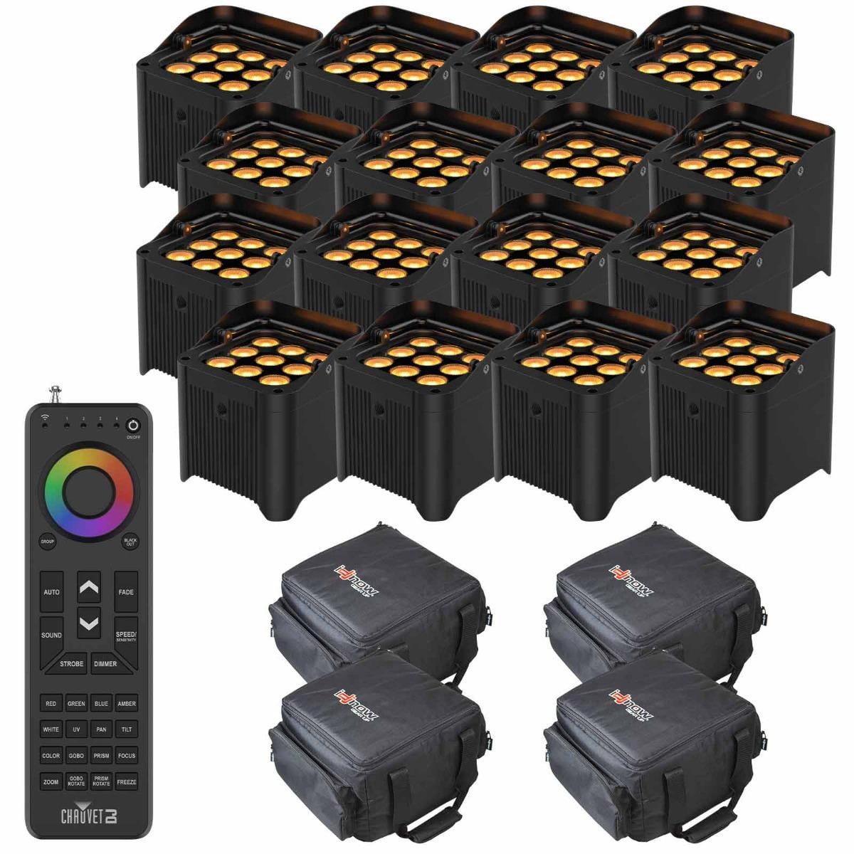 Chauvet DJ Freedom Par Q9 TRUE Wireless, Battery-Operated Quad-Color ...