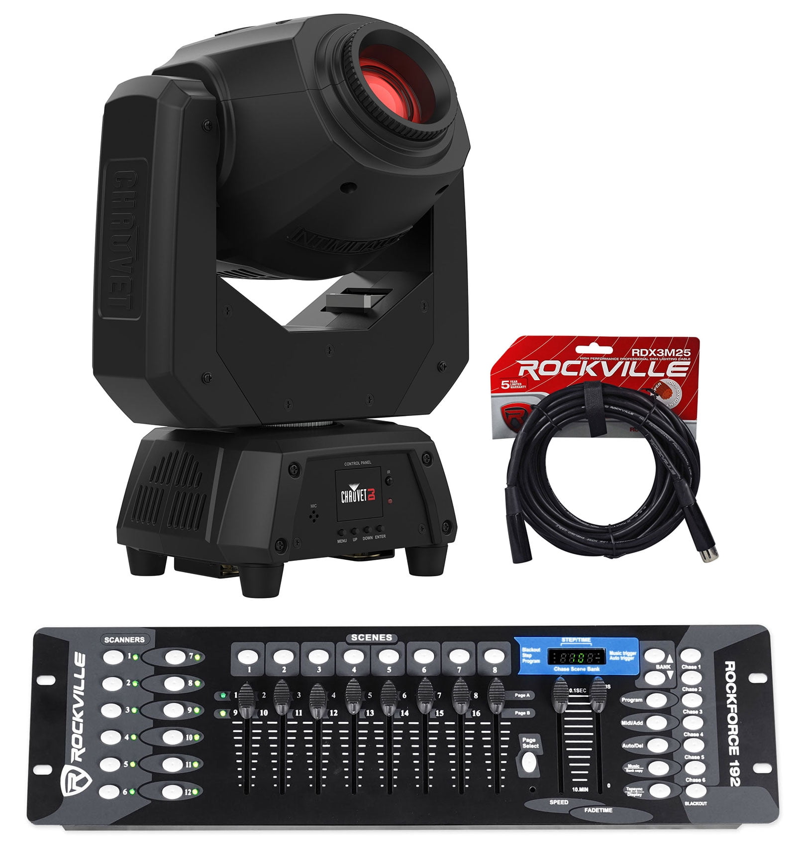 Chauvet DJ Intimidator Spot 60 ILS 70w Compact Moving Head Light+DMX ...