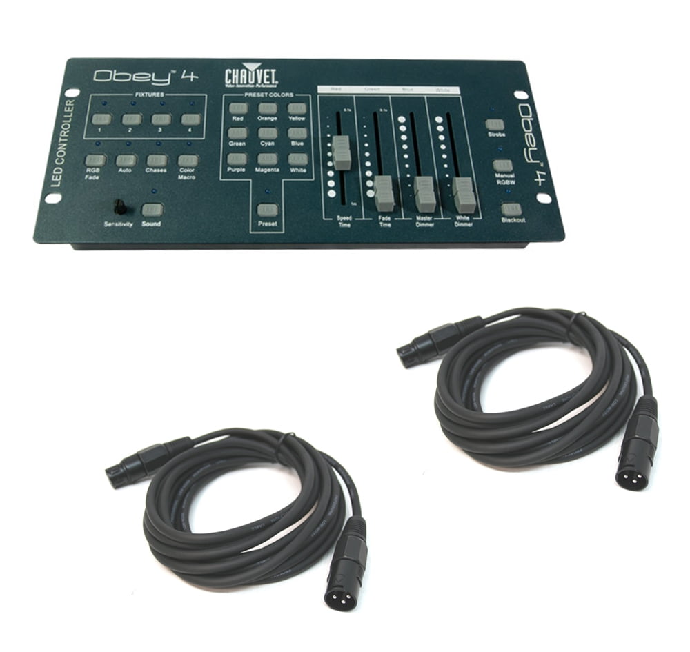Chauvet DJ Lighting Obey 4 Rgbw Wash LED Par Can Dmx Controller & (2 ...