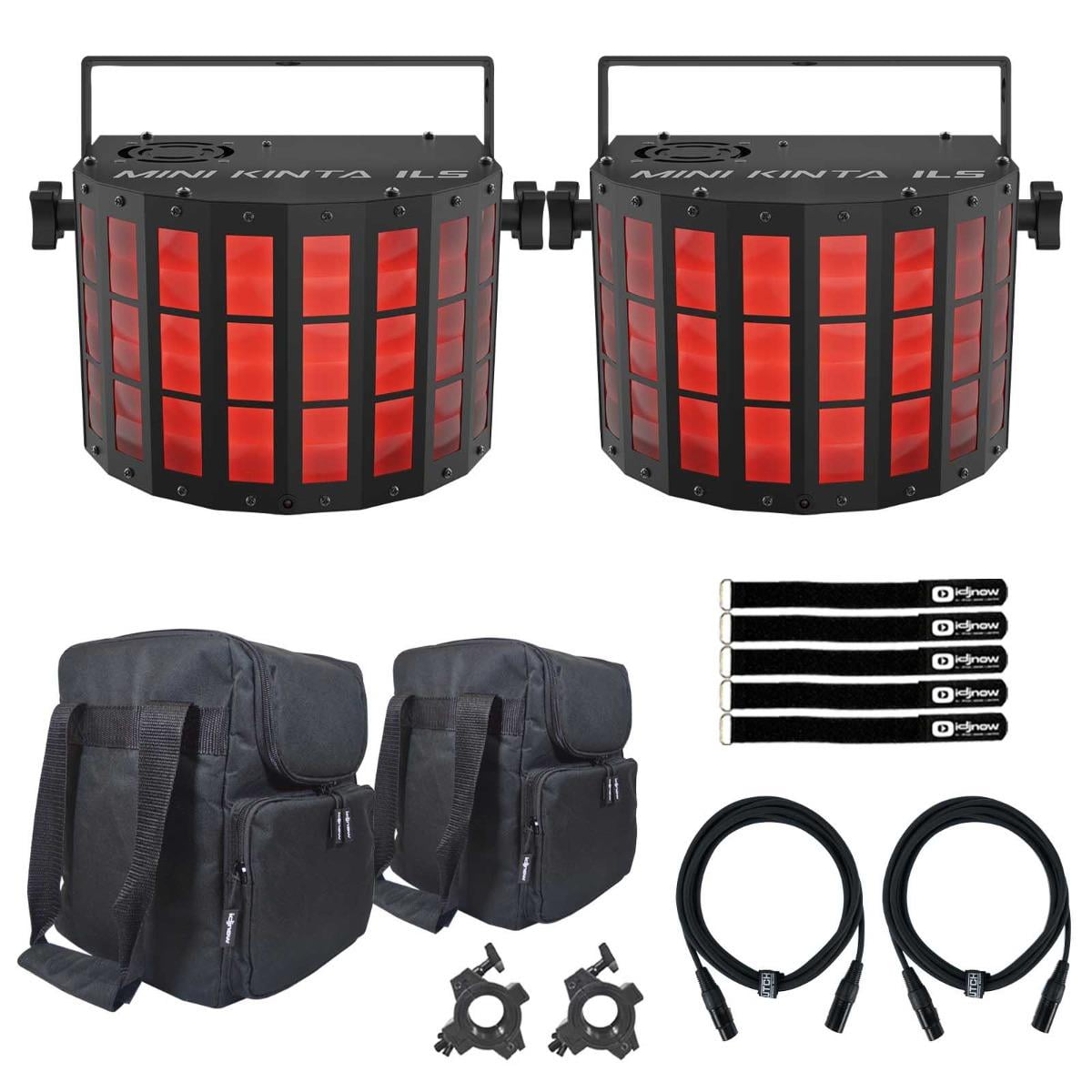 Chauvet DJ MINIKINTAILS ILS Mini LED Effect Lights Duo Package with ...