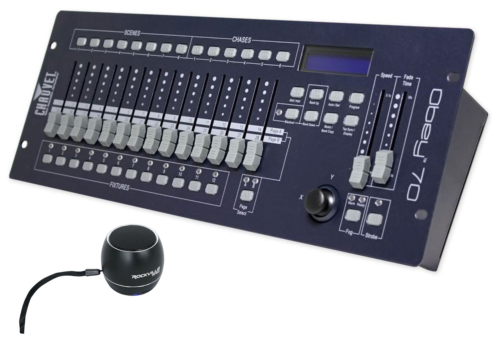 Chauvet DJ OBEY 70 DMX Controller+Pressure Sensitive Joystick+Bluetooth ...