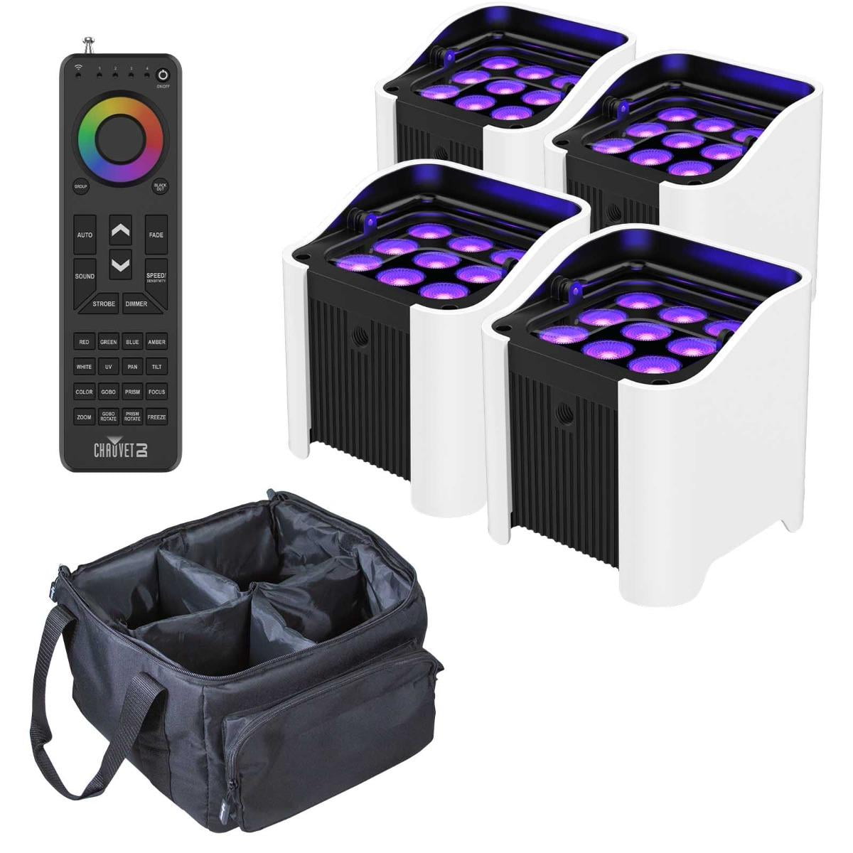 Chauvet Freedom Par H9 IP TRUE Wireless, Battery-Operated Hex-Color LED ...